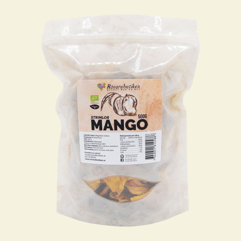 Mango strimlor eko 500g(Råvarubutiken) Torkad frukt & Bär - Li